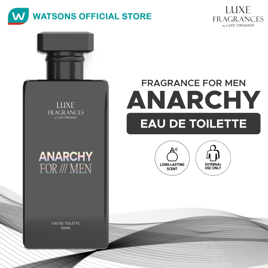LUXE ORGANIX Fragrances Anarchy for Men Eau de Toilette 100ml | Shopee ...
