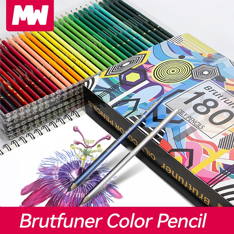(Large Size)MW Brutfuner 120/180/260/520 Color Pencil Set Professional ...