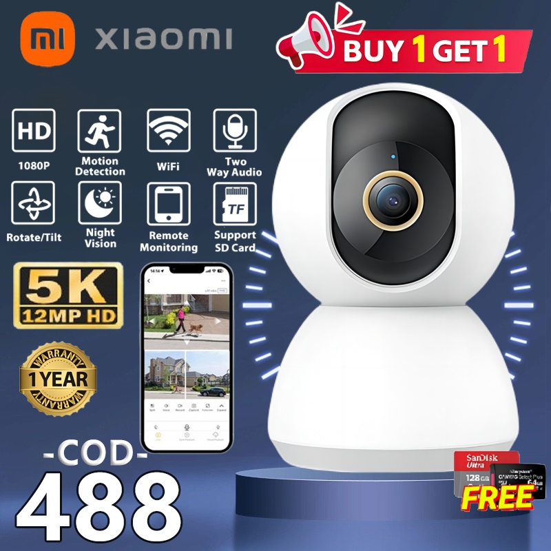 XIAOMI CCTV Camera No Wifi Needed 12MP HD APP Control 2 Way Audio Auto ...