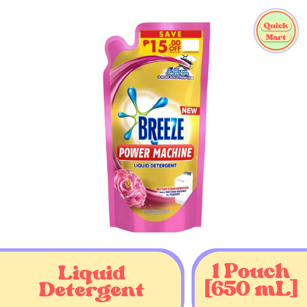 Breeze Power Machine With Rose Gold Perfume Liquid Detergent 650mL ...