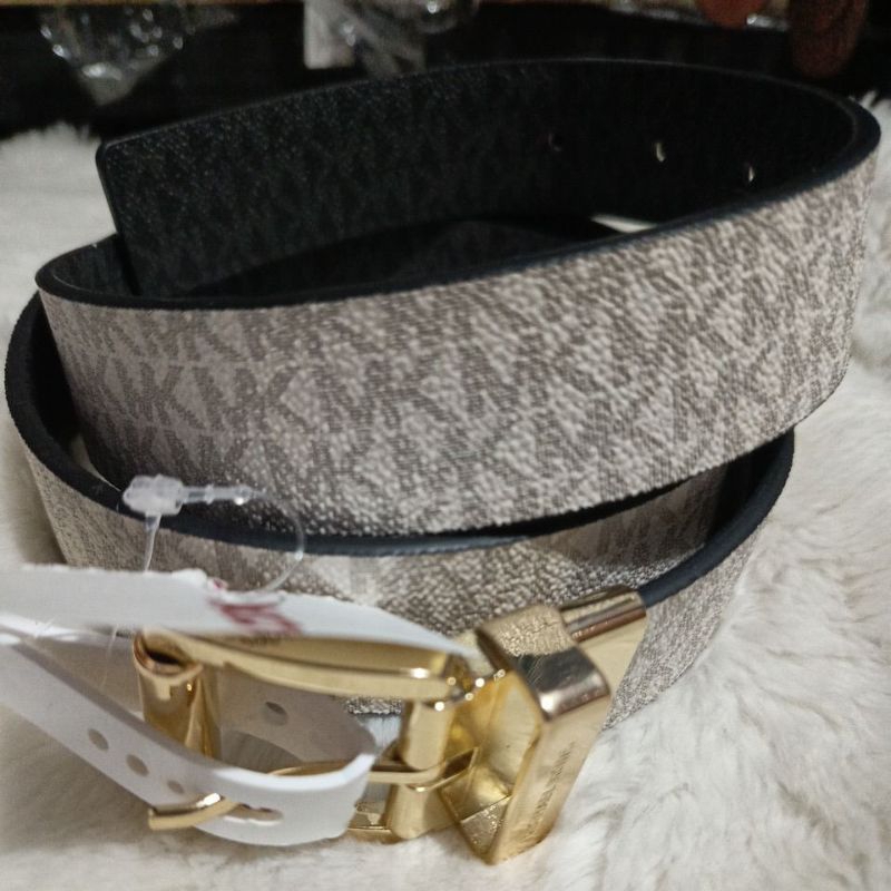 Authentic MK Reversible Belt(Mono)- LARGE | Shopee Philippines