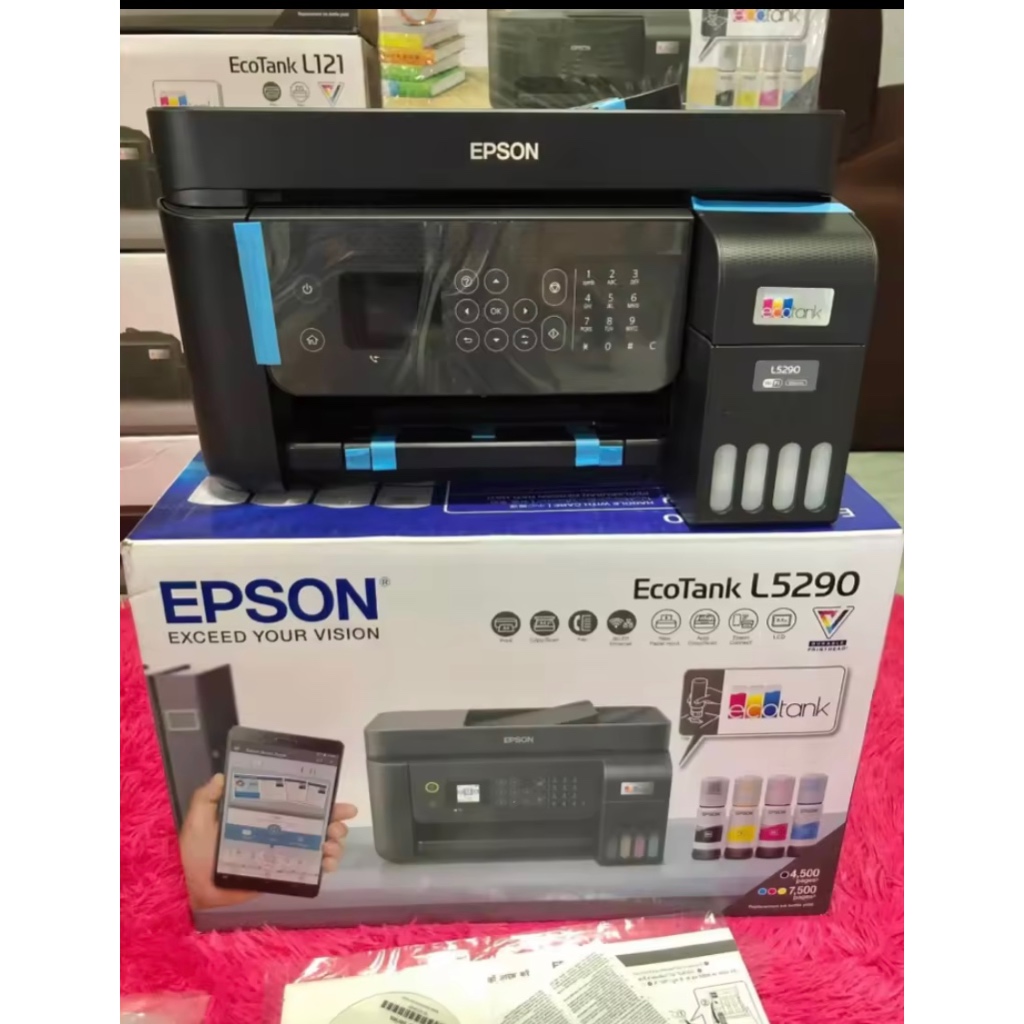 EPSON Printer Eco Tank ET-5290 Multifunction Wireless 3 In 1 | Shopee ...