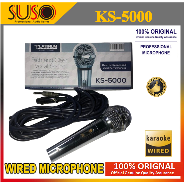 KS-5000 PLATINUM MICROPHONE WIRED | Shopee Philippines