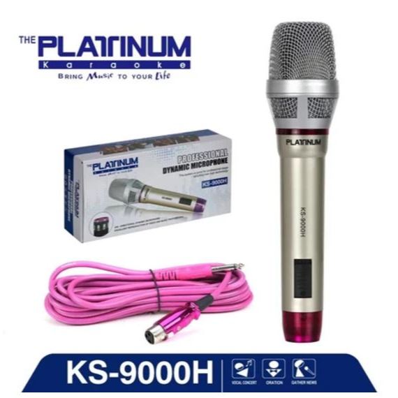 KS - 9000H Microphone Karaoke Dynamic Heavy Duty Wired Professional karaoke | Shopee Philippines