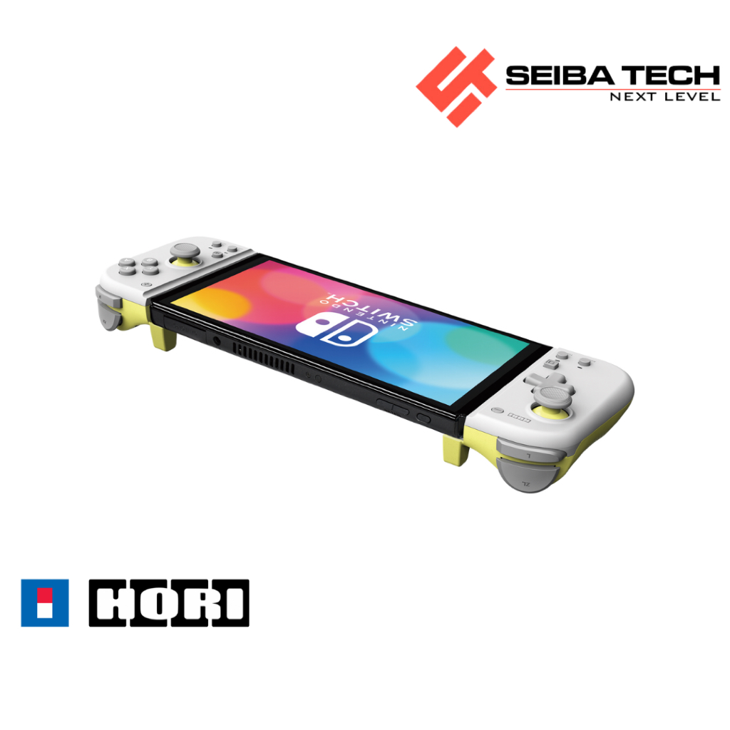 Hori Grip Controller Fit for Nintendo Switch Light Grey x Yellow ...