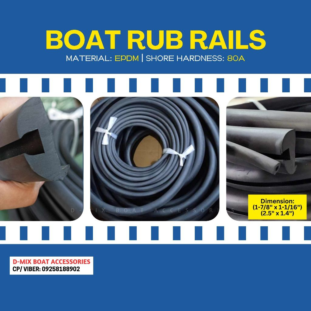 D-MIX BOAT RUB RAILS / EPDM BOAT RUBBER FENDERS / RUB RAILS / BOAT ...