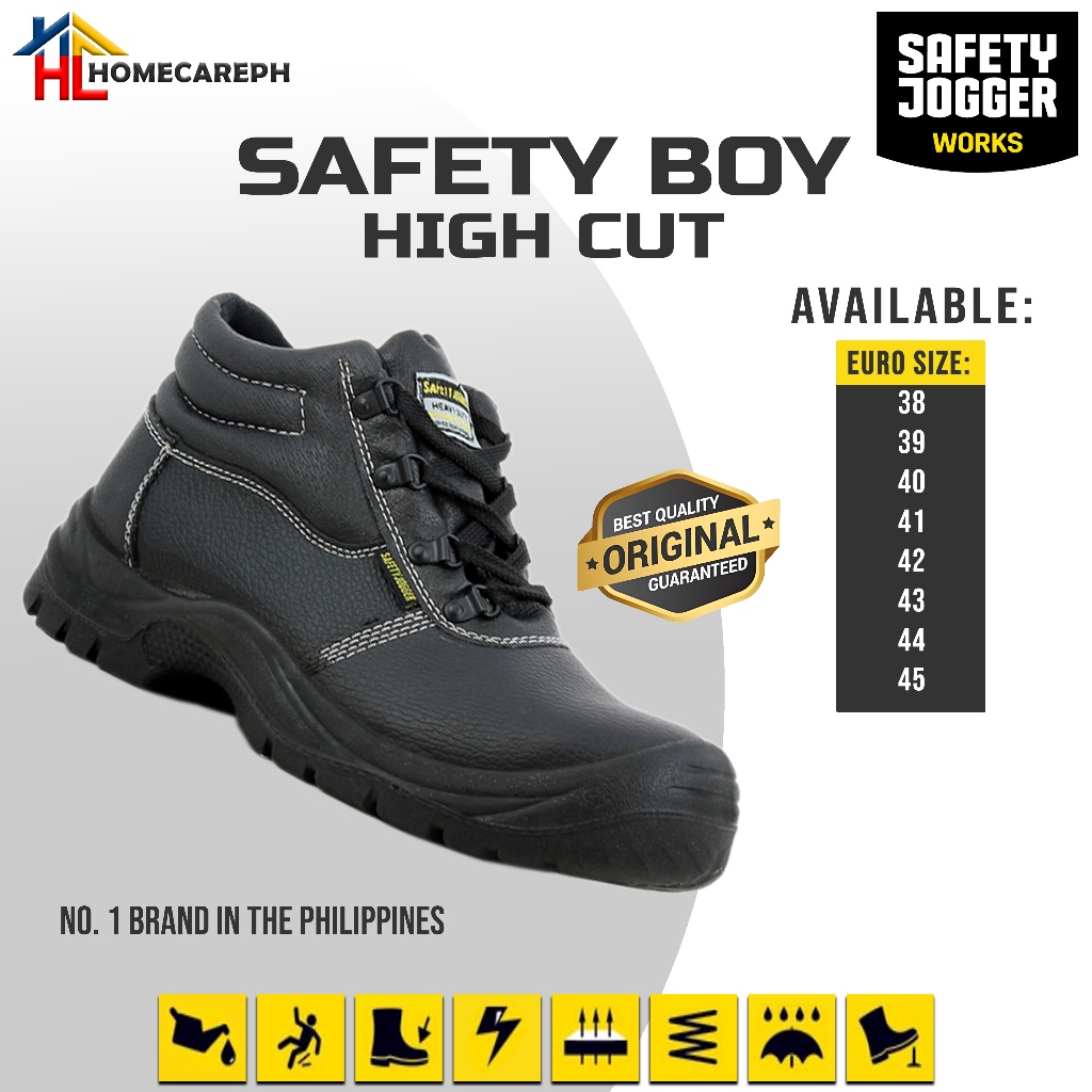 Safety Jogger Safety Boy High Cut Safety Shoe with Free 1 Multipurpose ...
