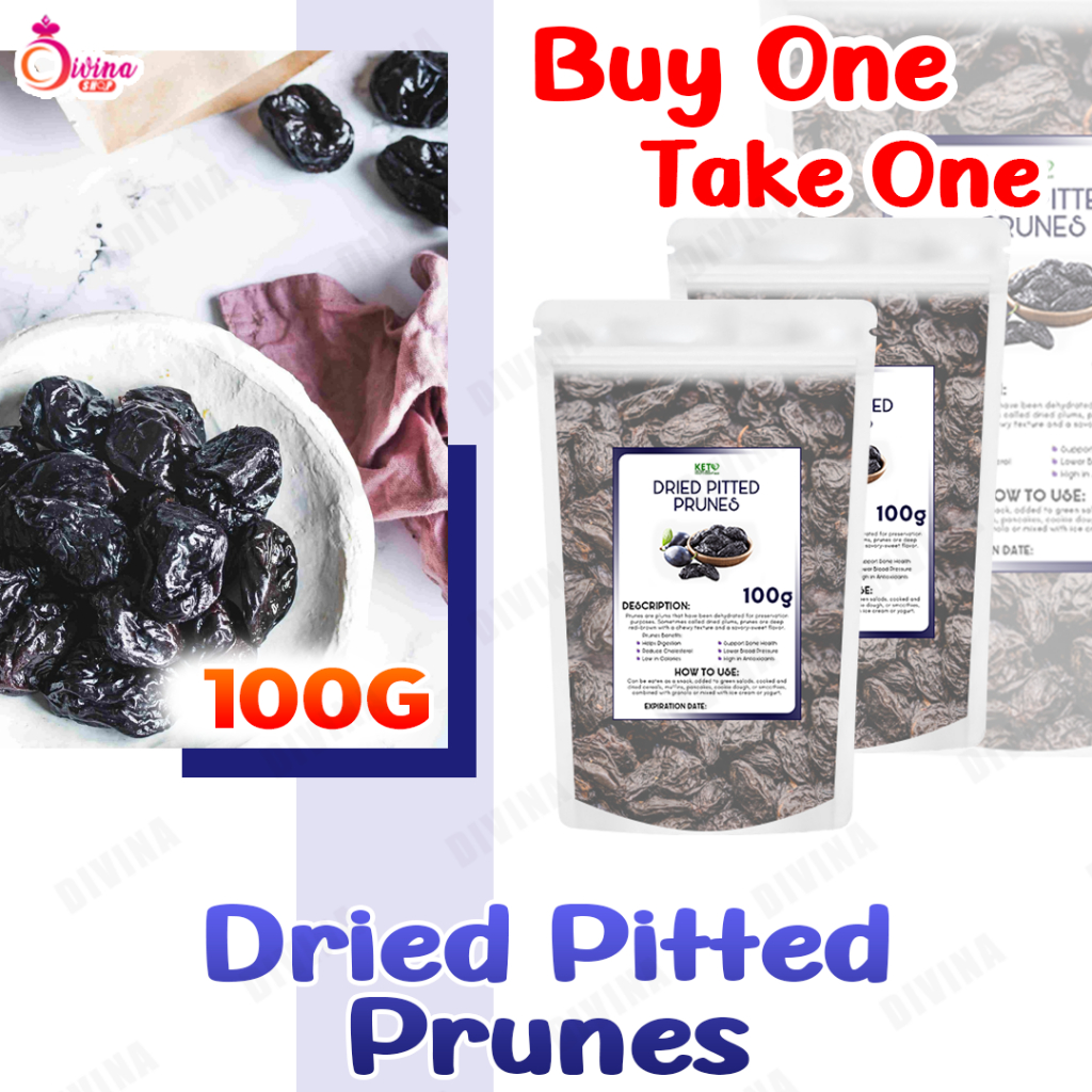 BUY 1 TAKE 1 Dried Pitted Prunes 100g | Shopee Philippines