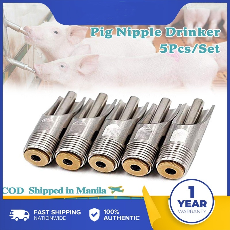 Nipple Water Drinker Stainless Steel Pig Stainless Steel Automatic Pig ...