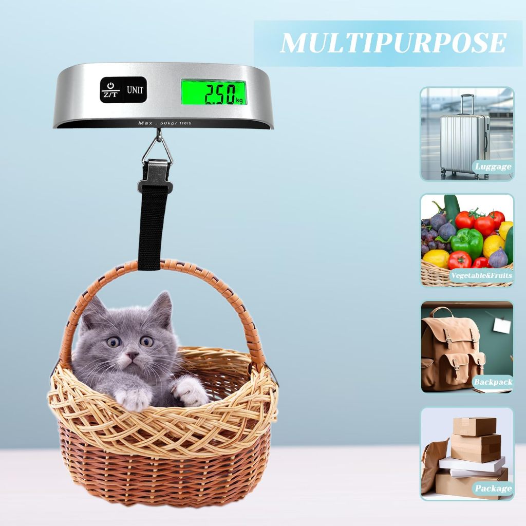 【COD】Portable Scale 50KG / 110LB Electronic Digital Luggage Scale ...