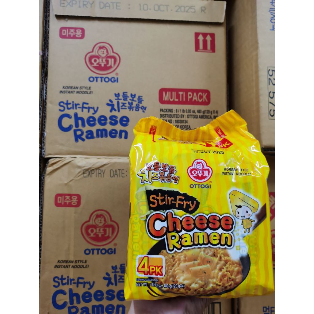 Ottogi Cheese Ramen Stir-fry Mild and Spicy Flavor 130g | Shopee ...