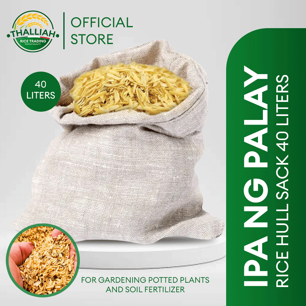 Thalliah Rice Hull - ipa ng palay, 40L sack Organic Rice Milling, Bigas ...