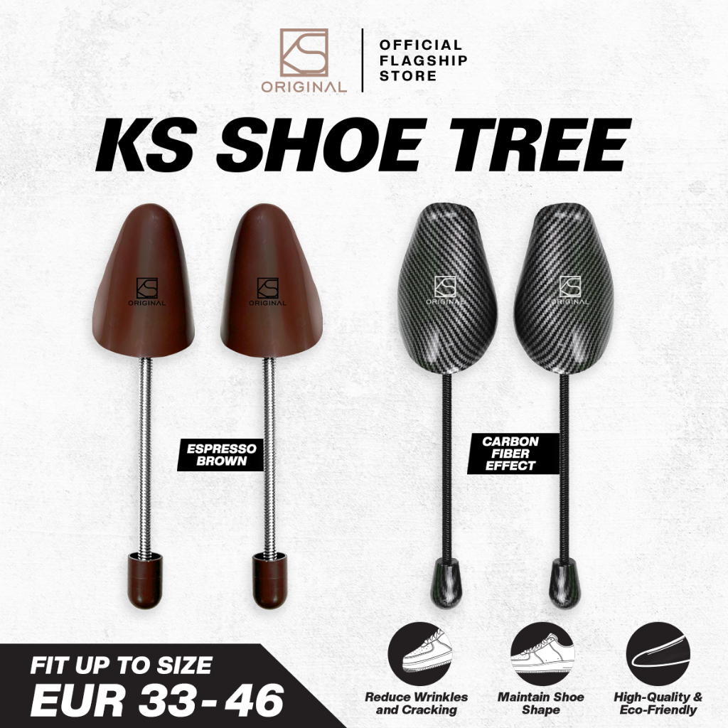 KS Shoe Trees (Pair) – High Quality Adjustable Spring Shoe Shaper ...