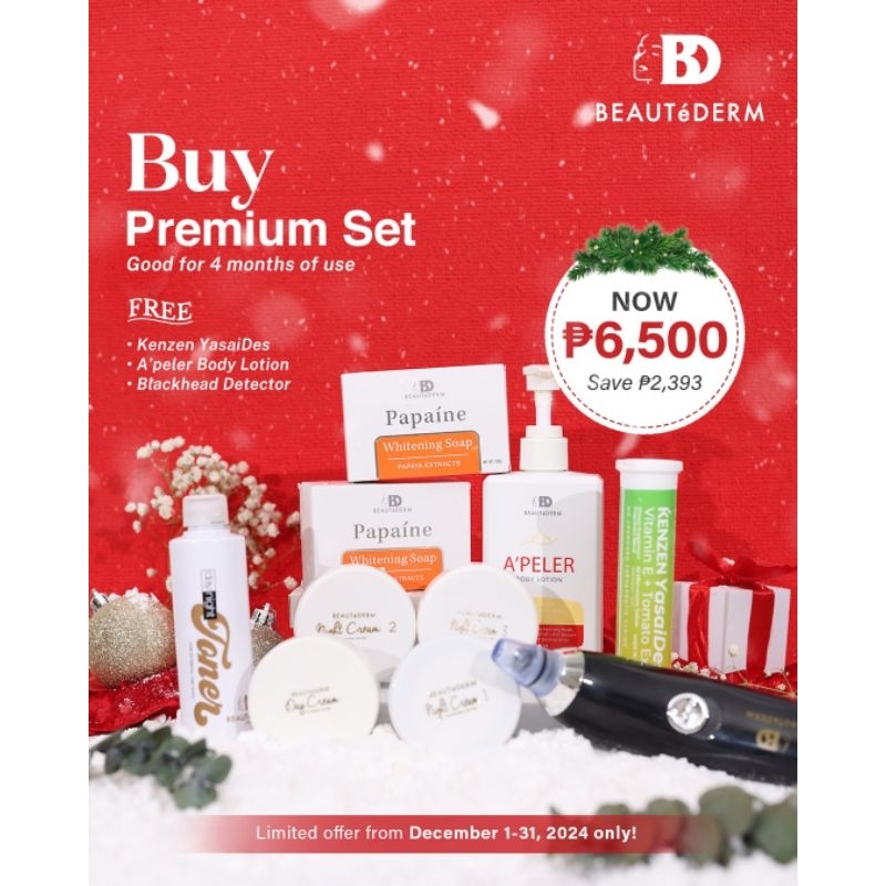 BEAUTéDERM Premium Set (Good for 4 months use) with freebies Exp. 08/ ...
