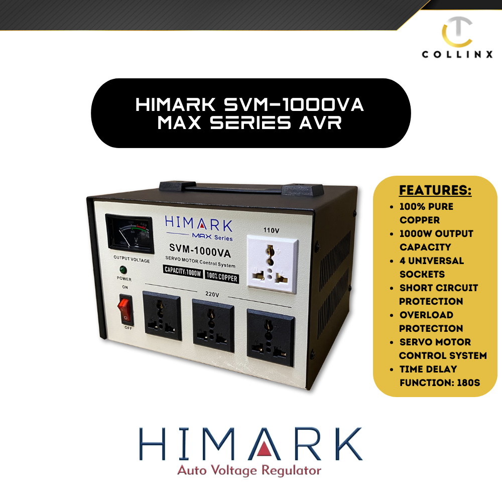 HIMARK SVM-1000VA MAX SERIES AVR | Servo Motor Control System Output ...