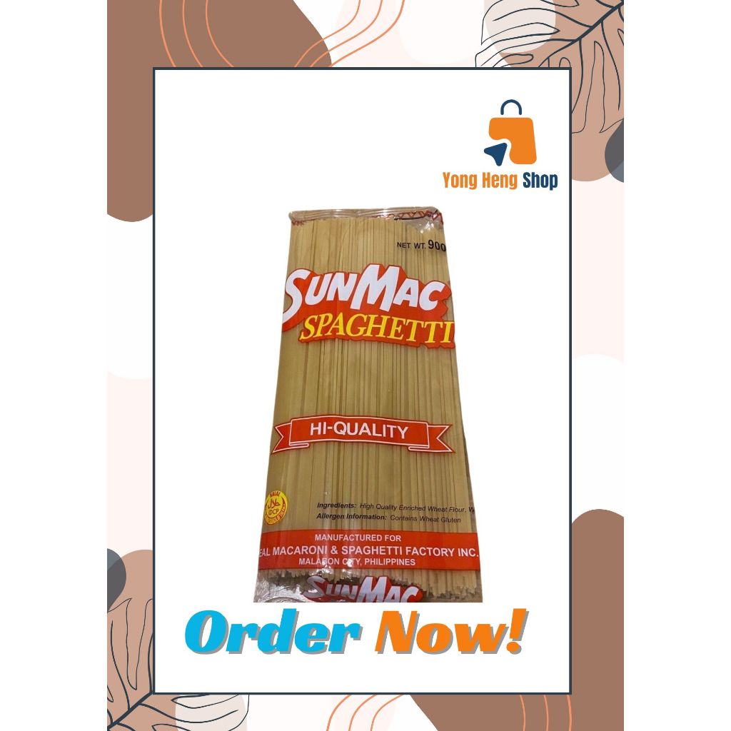 Sunmac pasta spaghetti 900g can be use in spaghetti,carbonara ...