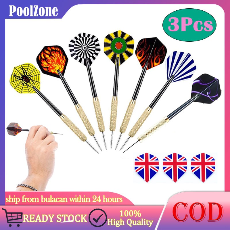 3Pcs Dart Pins Shafts Dart Flights Dart Brass Dart Pin Tungsten ...