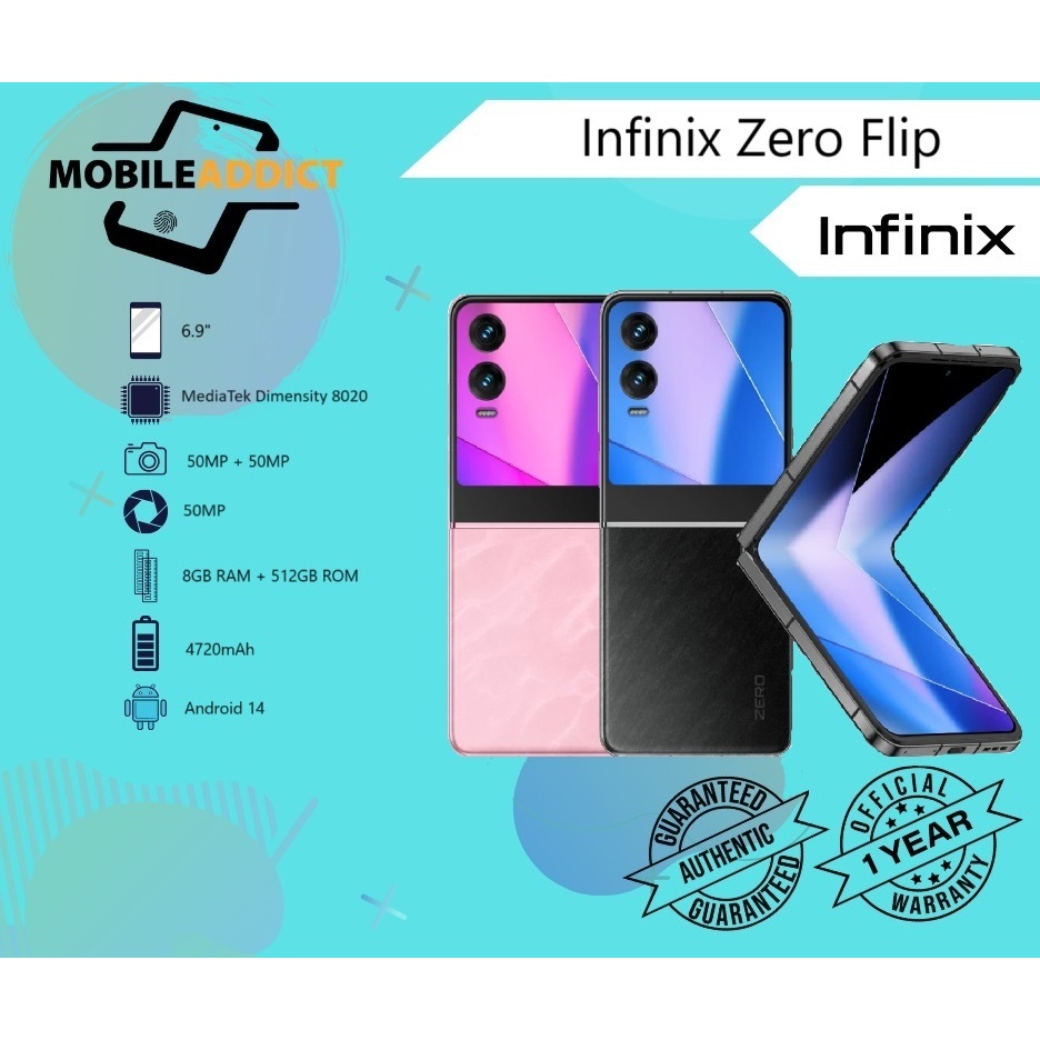 Infinix Zero Flip NTC, 1 year official warranty | Shopee Philippines