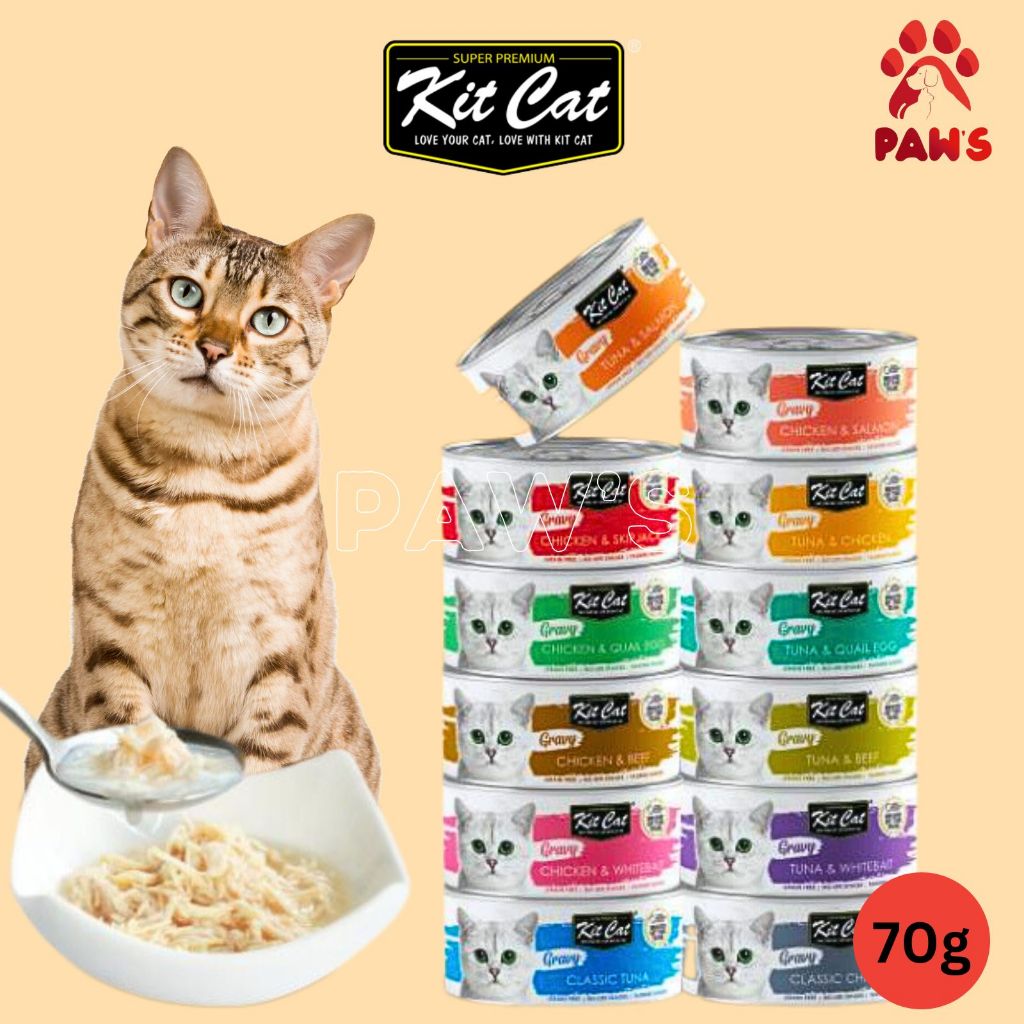 70g Kitcat Kit Cat Gravy Deboned Wet Can Food Pet Essentials All Stages Adult Kitten PAW'S PH ...