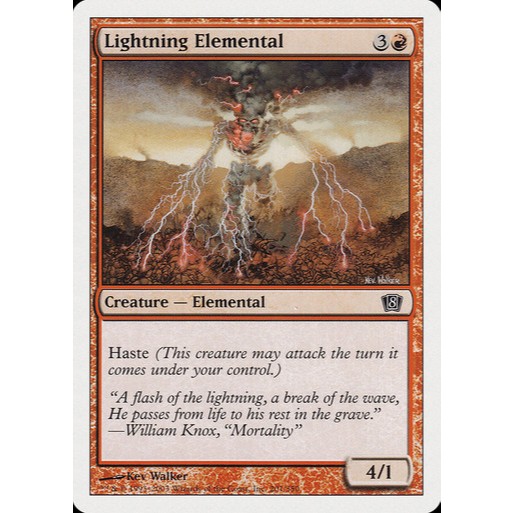 Lightning Elemental - 8th Edition | Shopee Philippines
