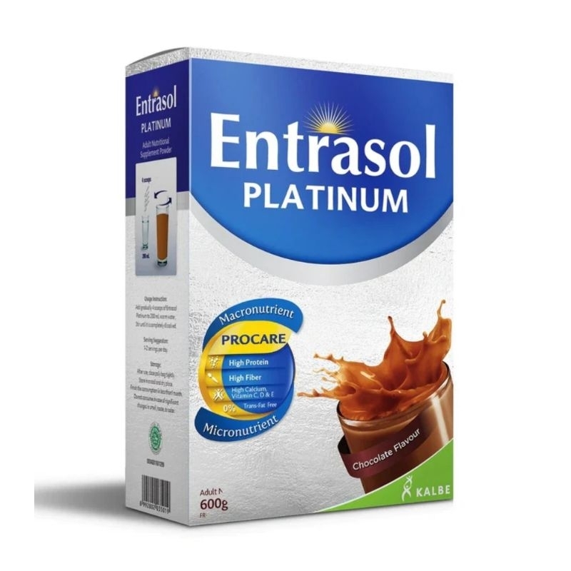 Entrasol platinum choco powdered milk 600g/200g | Shopee Philippines