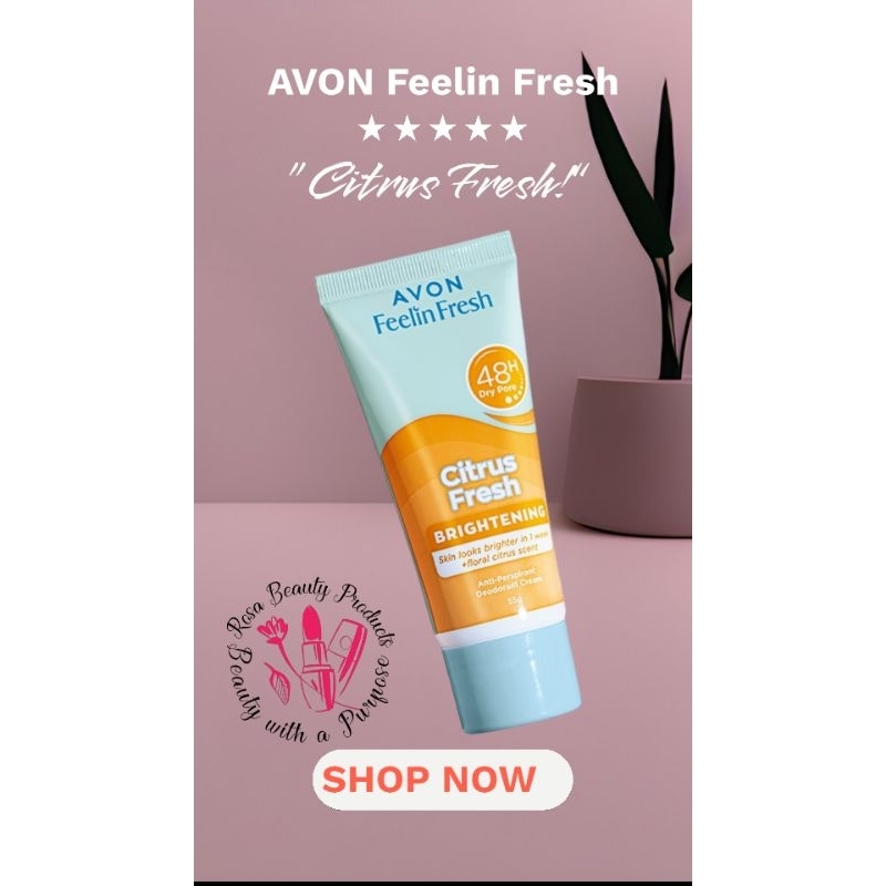 Avon Feeling Fresh Citrus Fresh 55g | Shopee Philippines