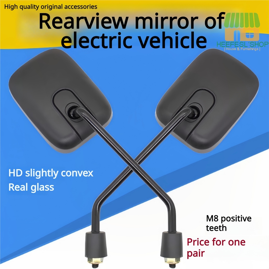 HEEFESL Motorcycle Side Mirror 360 ° Adjustable Carbon Fiber Side ...