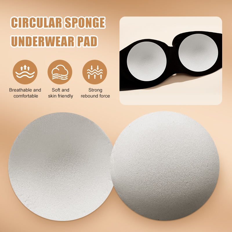 10 Pair Round Sponge Chest Pad Underwear Breast Pad Chest Lifting ...