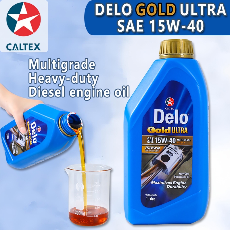 Caltex Delo Gold Ultra SAE 15W40 1L High Performance Multigrade Heavy ...