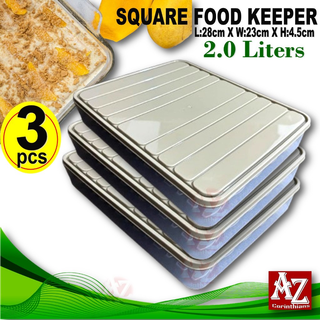 Graham Food Keeper 2.0 Liters - Square Shape Pastry Food Storage ...