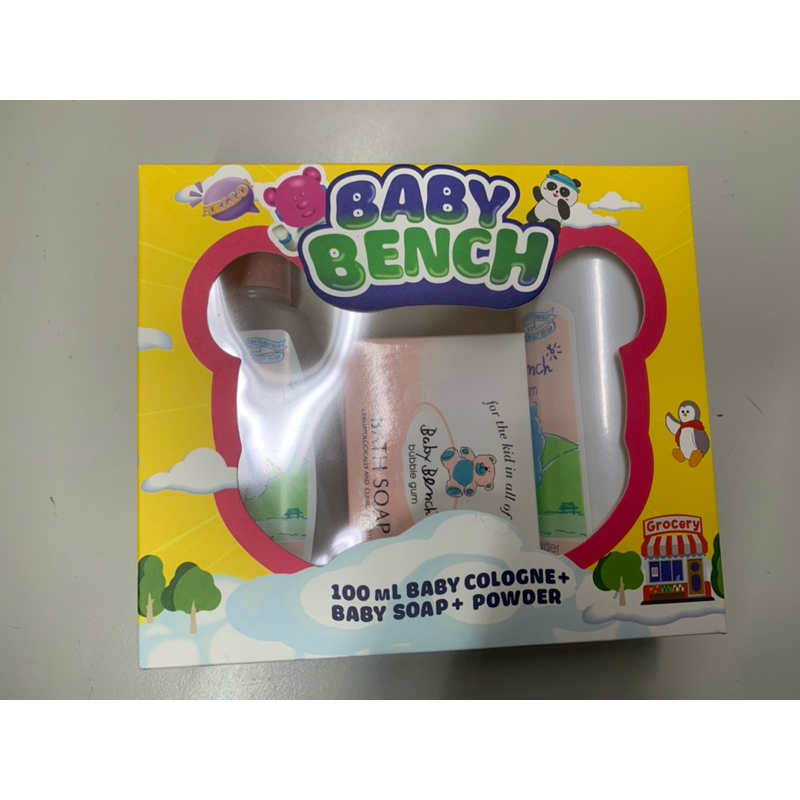 Baby Bench/ Bubble Gum Set (soap/powder/cologne) | Shopee Philippines
