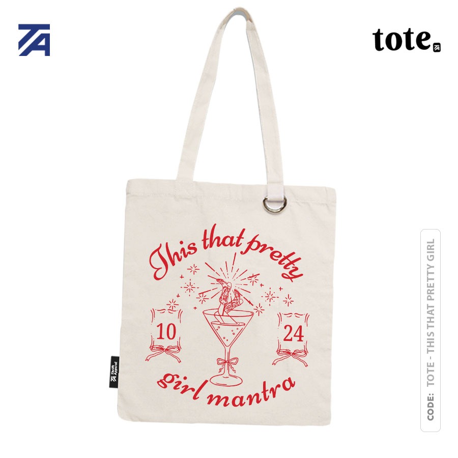 This that pretty girl tote | Apparel Tote Bag | Shopee Philippines