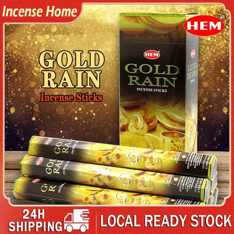 HEM Gold Rain Incense Sticks (20 Sticks Per Box) | Shopee Philippines