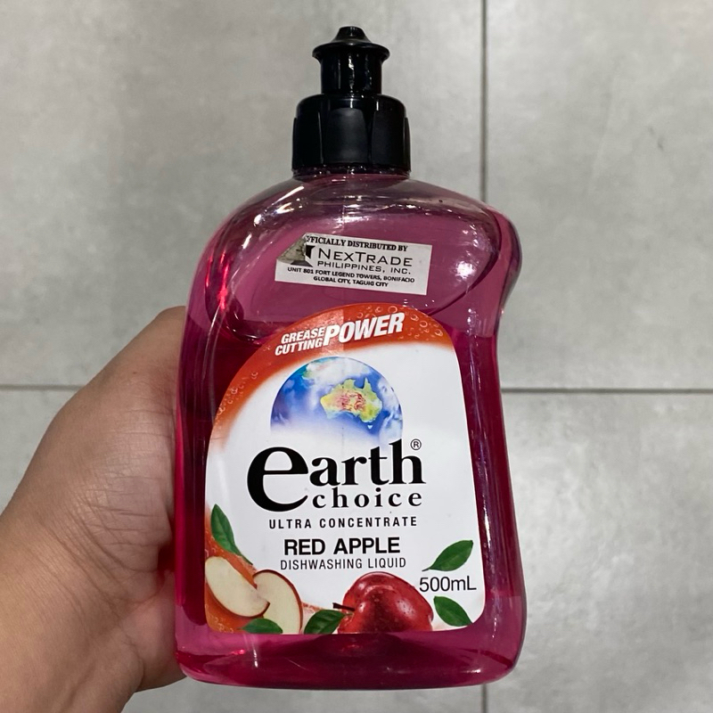EARTH CHOICE ULTRA CONCENTRATE RED APPLE DISHWASHING LIQUID 500ml ...