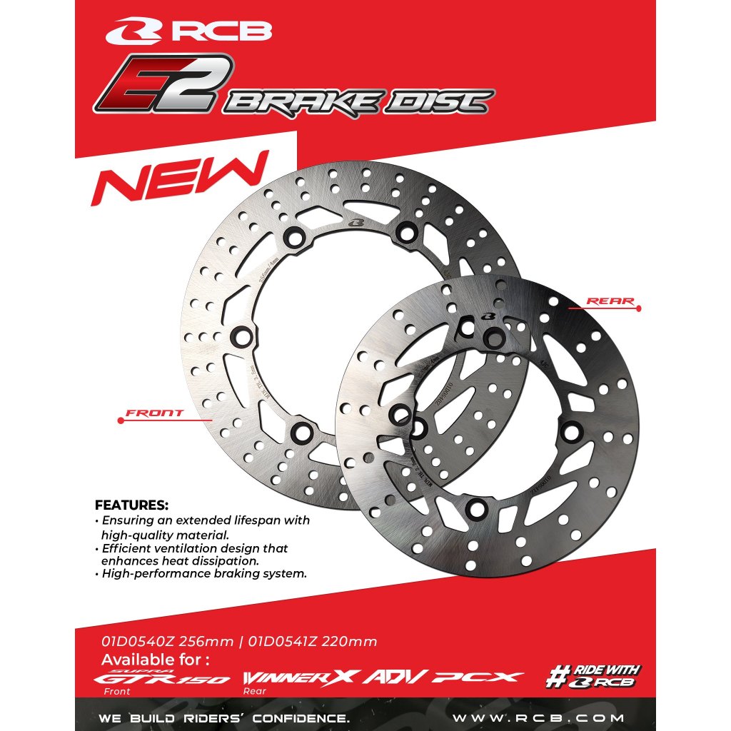 RCB E2 Series Steel Disc GTR150 / Honda Winner X / ADV / PCX (220MM ...