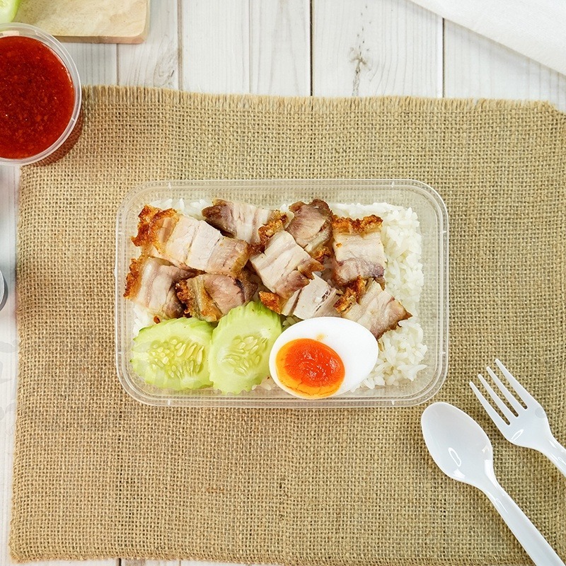 KS1 Disposable Plastic Container Microwavable Food Container500/650/750 ...