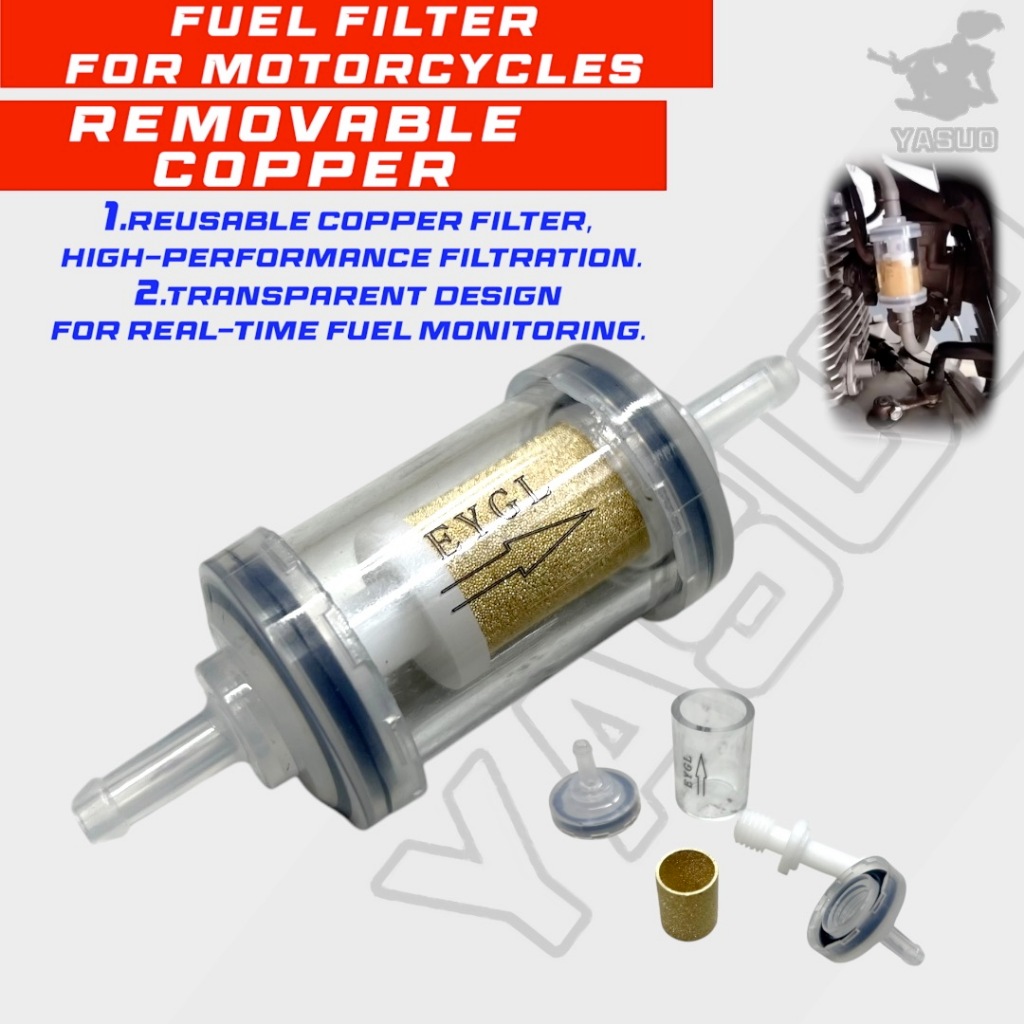 High-Performance Removable Copper Fuel Filter for Motorcycles Durable ...