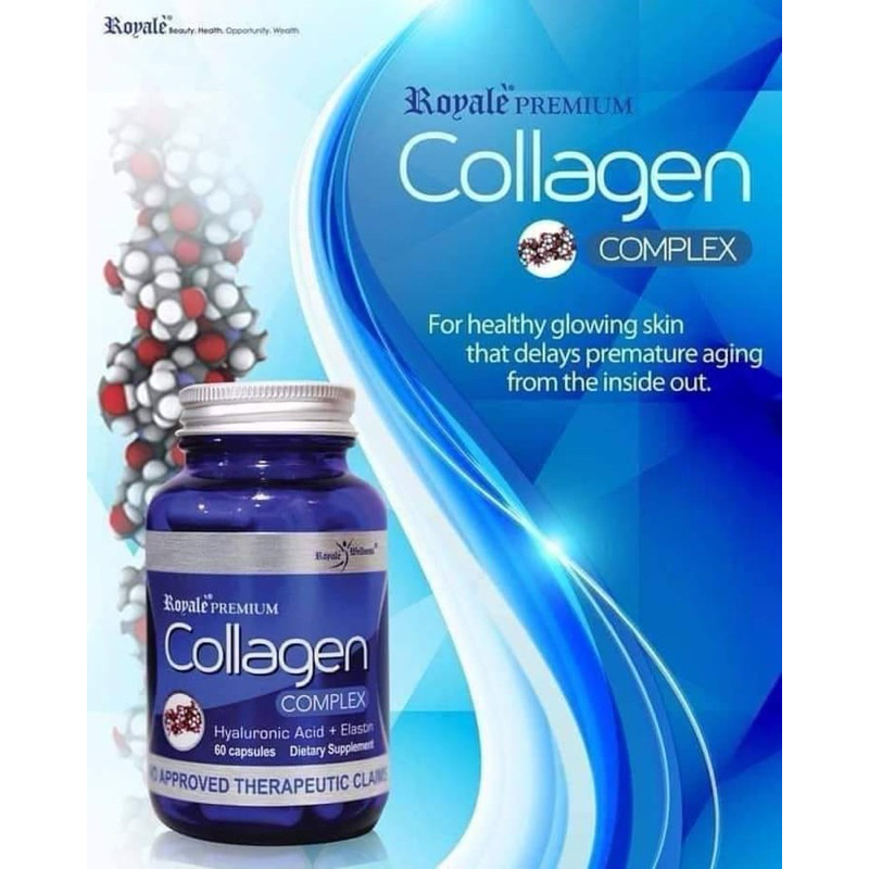 ROYALE Premium Collagen Complex (Hyaluronic and Elastin)60 capsule ...