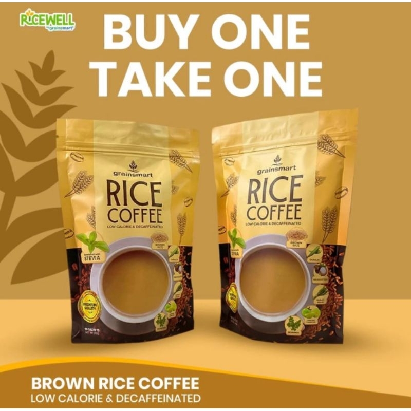 Grainsmart Ricewell Brown Rice Coffee with Husk 210g BUY1TAKE1 | Shopee ...