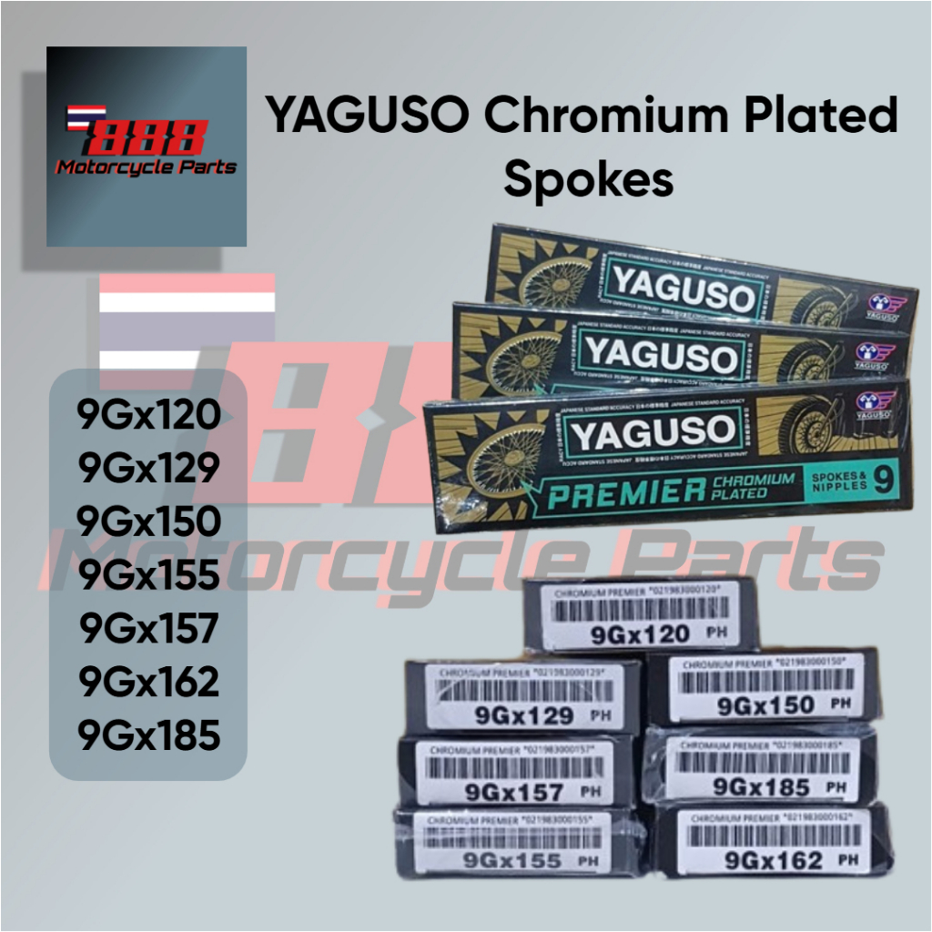 YAGUSO CHROMIUM PLATED SPOKES | Shopee Philippines