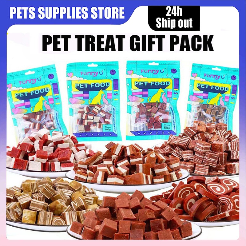 Dog Treat Chicken Cheese Cube Beef Cube Beef Stick 100g Pet Snack Dog ...