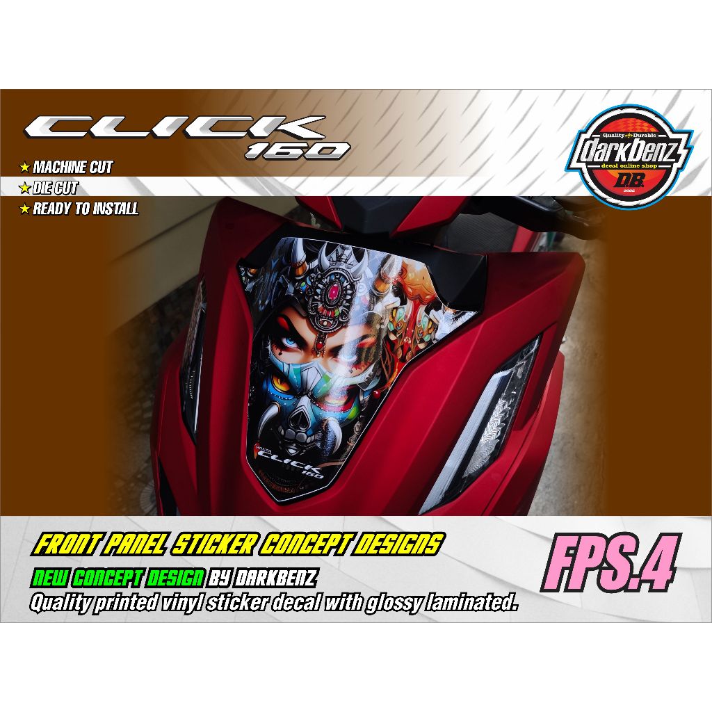 Honda Click 160 V1 New Concept Quality Printed Sticker Decal | custom ...