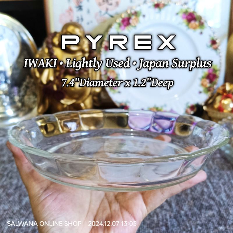 7.4" PYREX IWAKI JAPAN MICROWAVABLE DEEP PLATE (USED) • JAPAN SURPLUS ...