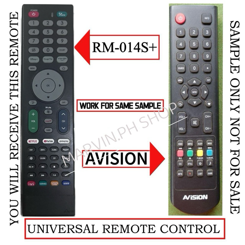 ready to use 100% Work Universal remote control for AVISION led smart ...