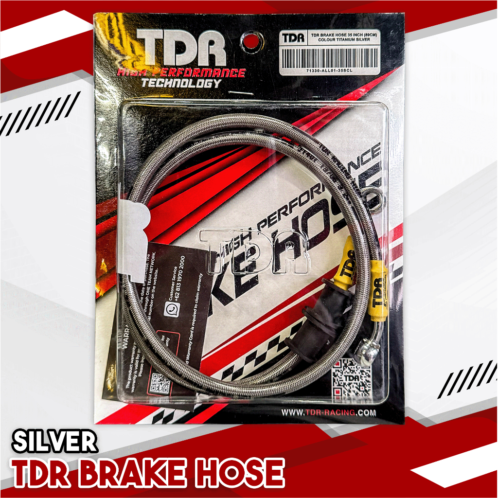 TDR BRAKE HOSE FOR MOTOR SILVER/BLACK | Shopee Philippines