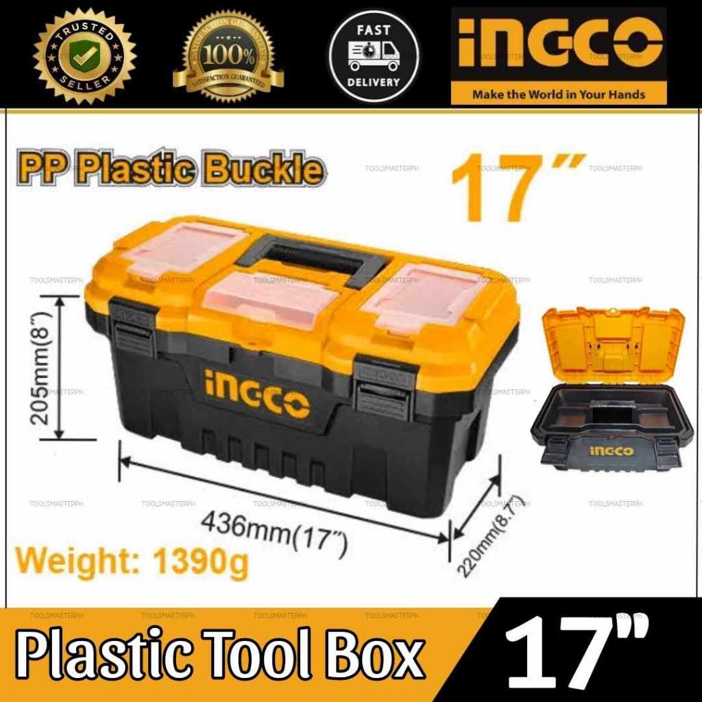 INGCO PLASTIC TOOL BOX 17" (PBX1701) | Shopee Philippines