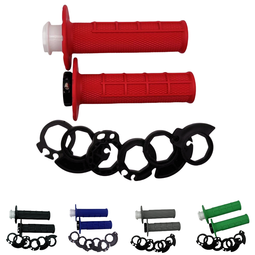 Motorcycle Universal Handle Grips Hand Grip Locking Mechanism Six ...