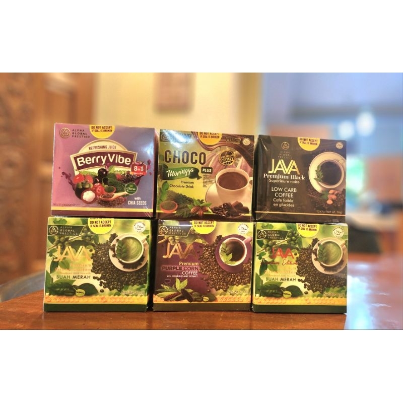 JAVA GREEN COFFEE PREMIUM POWDERED DRINK MIX with Buah Merah (1box/10 sachets) ALL VARIANTS ...