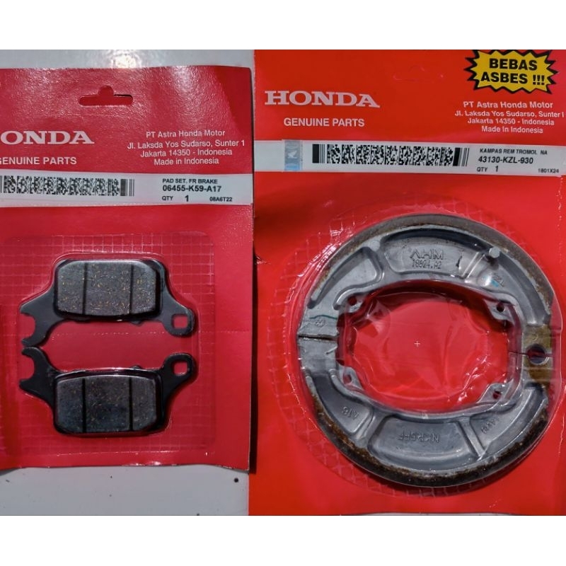 HONDA CLICK 125i/150i V2/125 V3/CLICK 160 CBS BRAKE PADS SET (FRONT ...