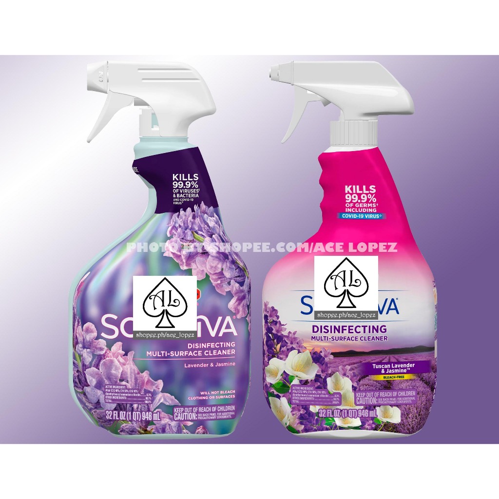 Scentiva Disinfecting Multi Surface Spray Tuscan Lavender Jasmine ...